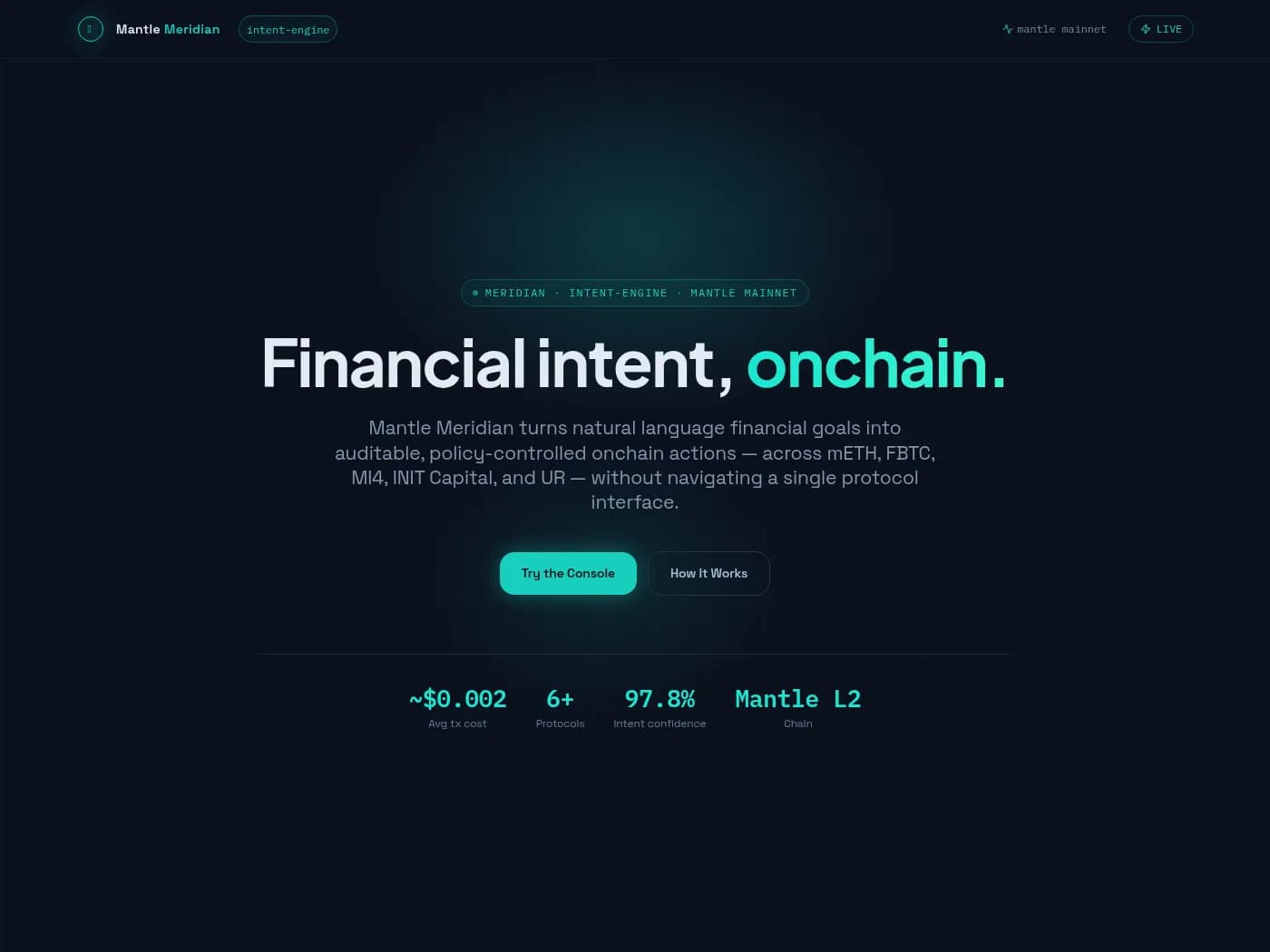 Mantle L2 Intent Parser