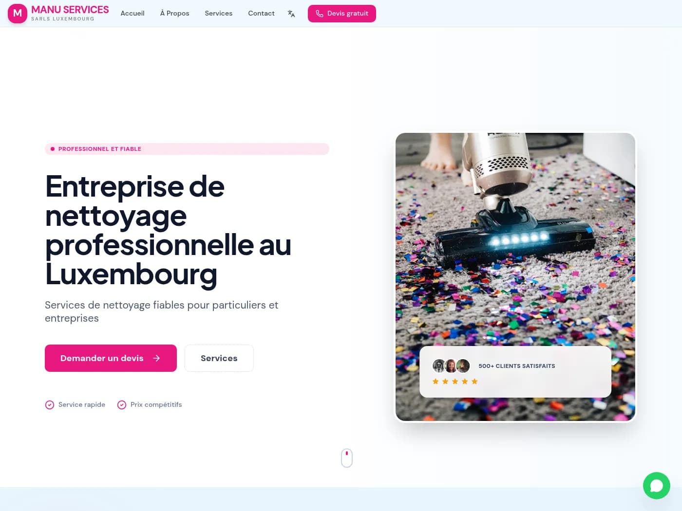 Manu Services Website