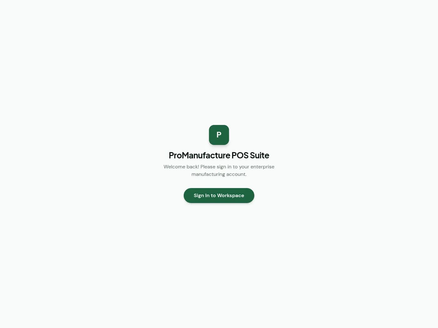 ProManufacture POS Suite