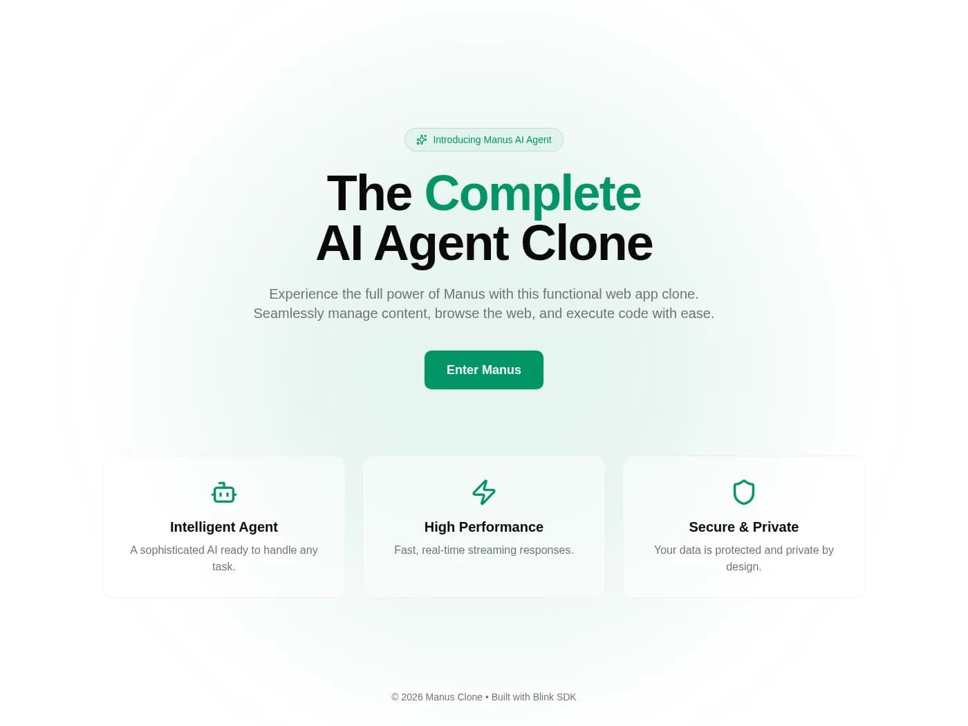 Manus Clone App