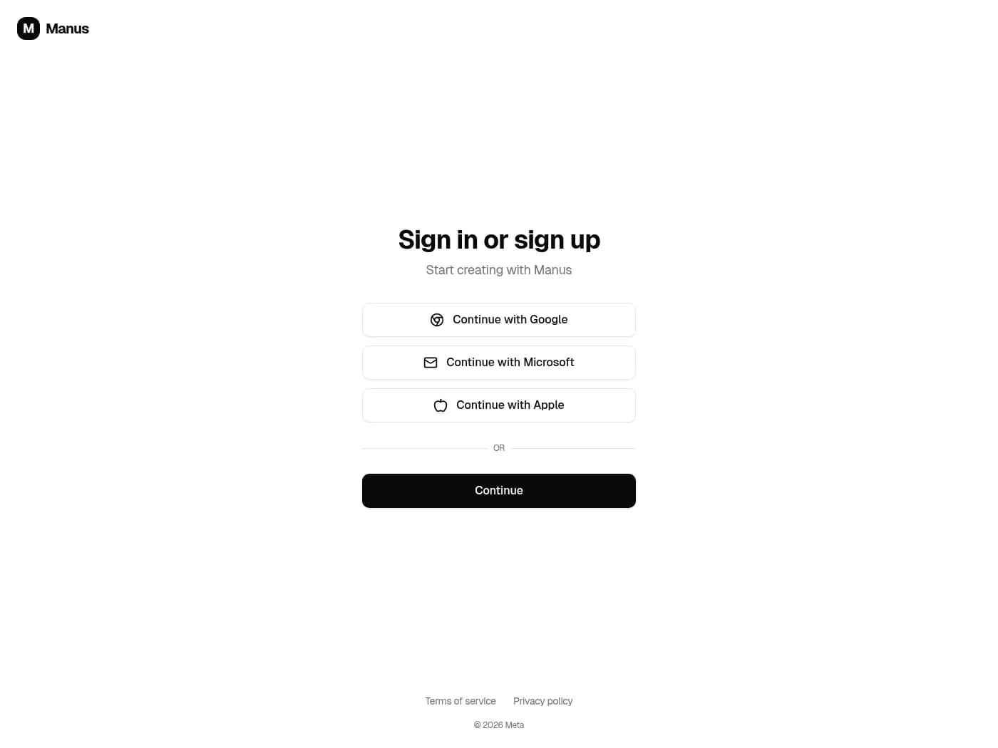 Manus App Clone