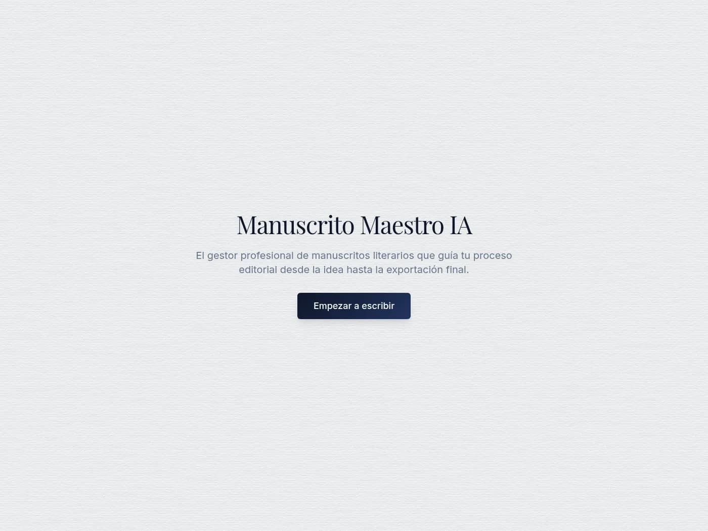 Manuscrito Maestro IA
