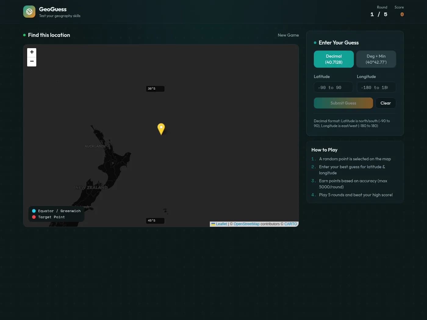 GeoGuess Game