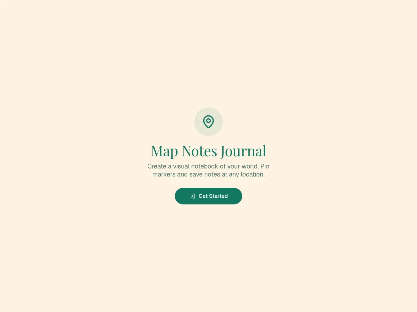 Map Notes Journal