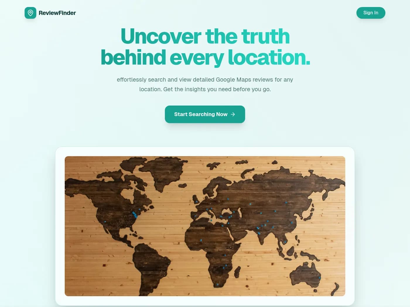Map Review Finder