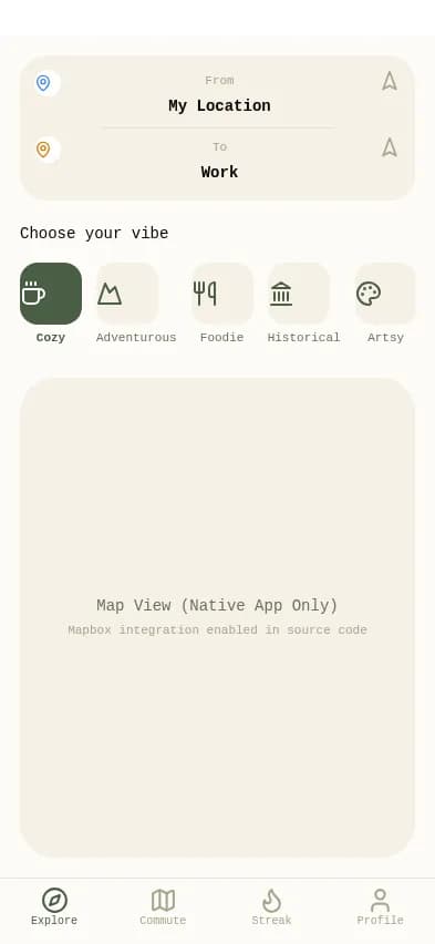 Mapbox UI Screens