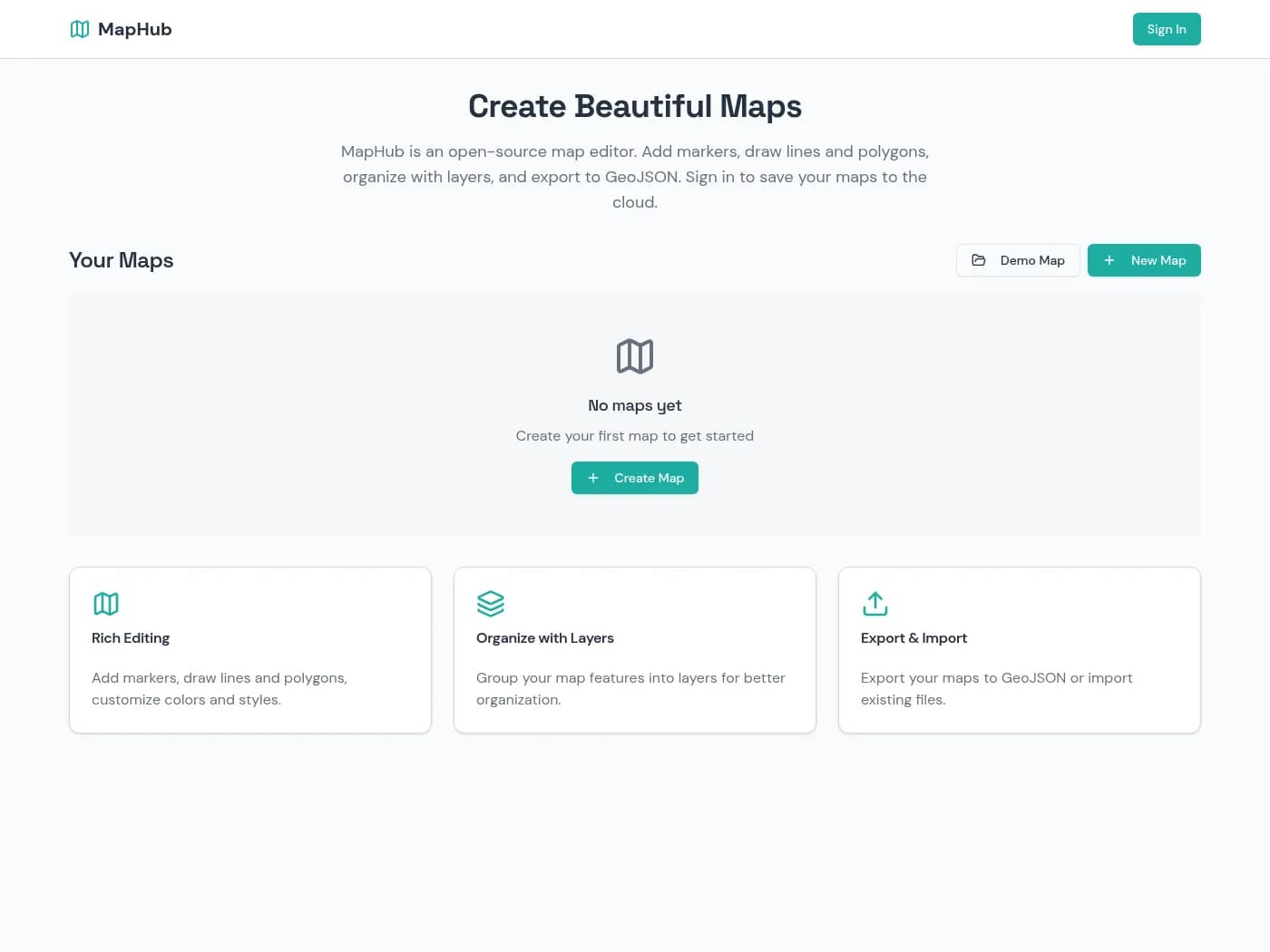 MapHub – Open Map Editor