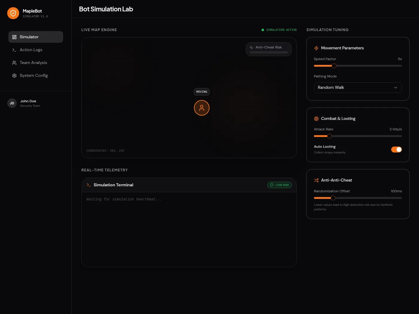 MapleBot Simulator