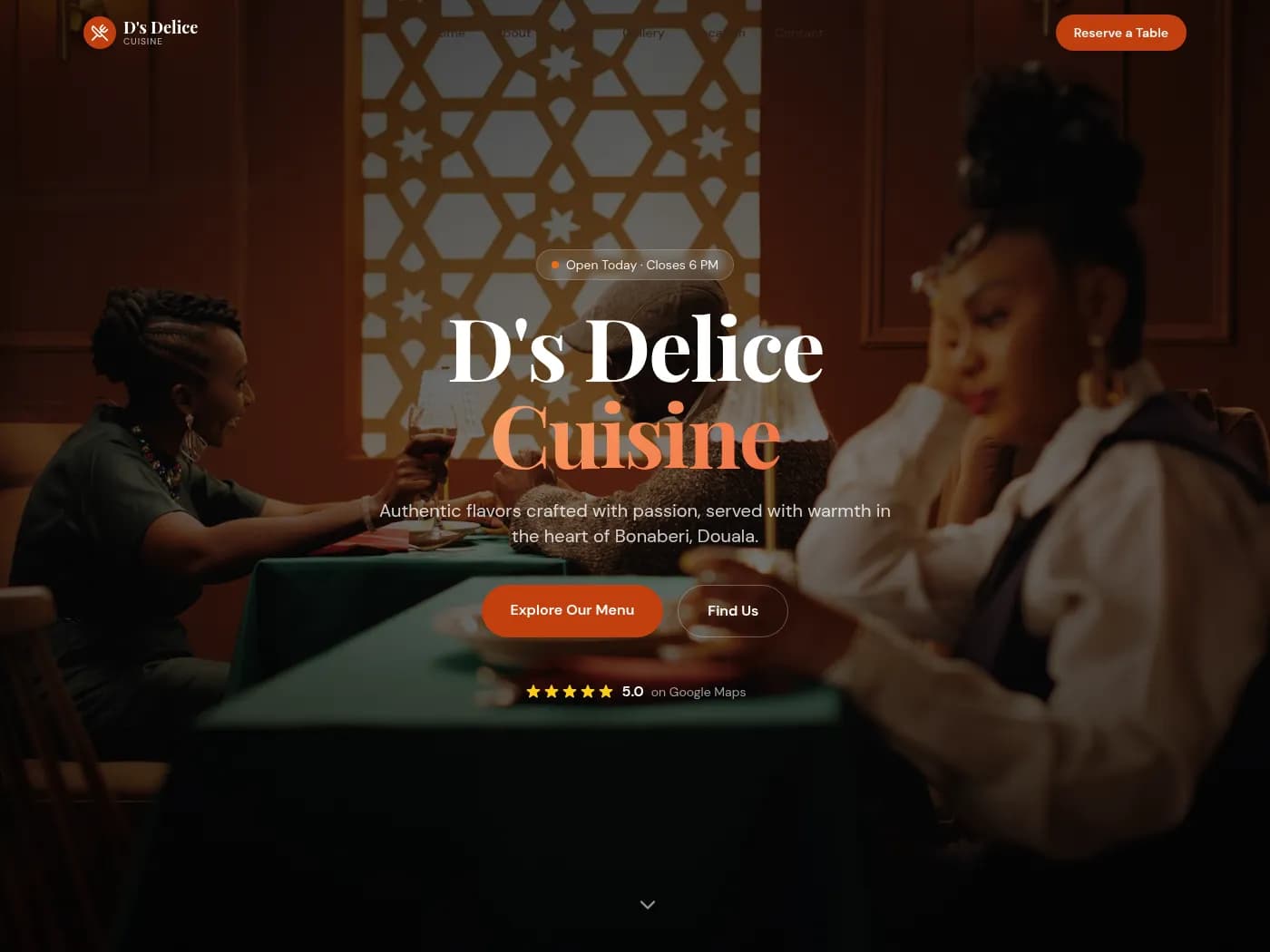 Maple Table Restaurant Site