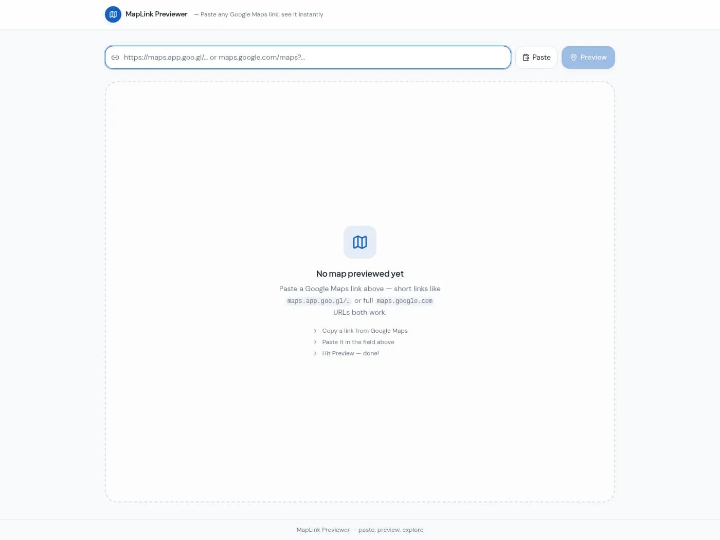 MapLink Previewer
