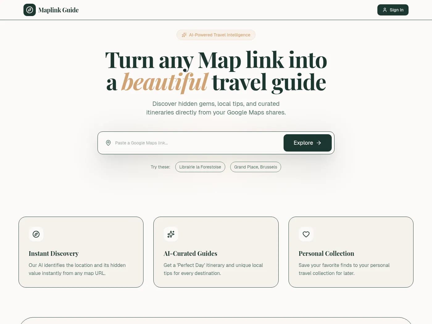 Maplink Travel Guide