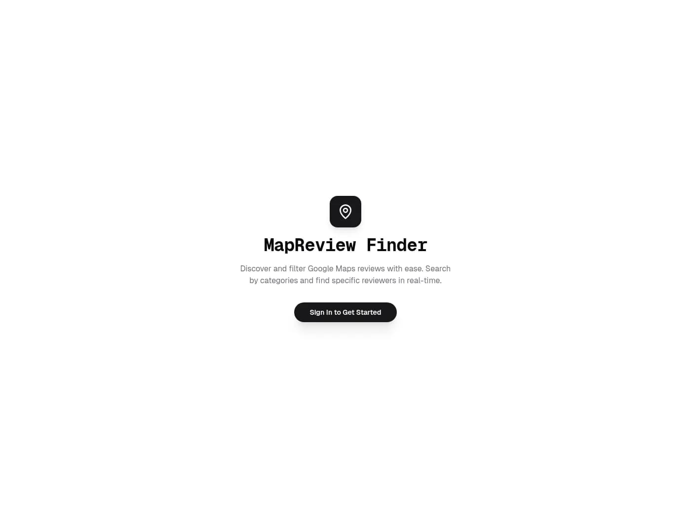 MapReview Finder