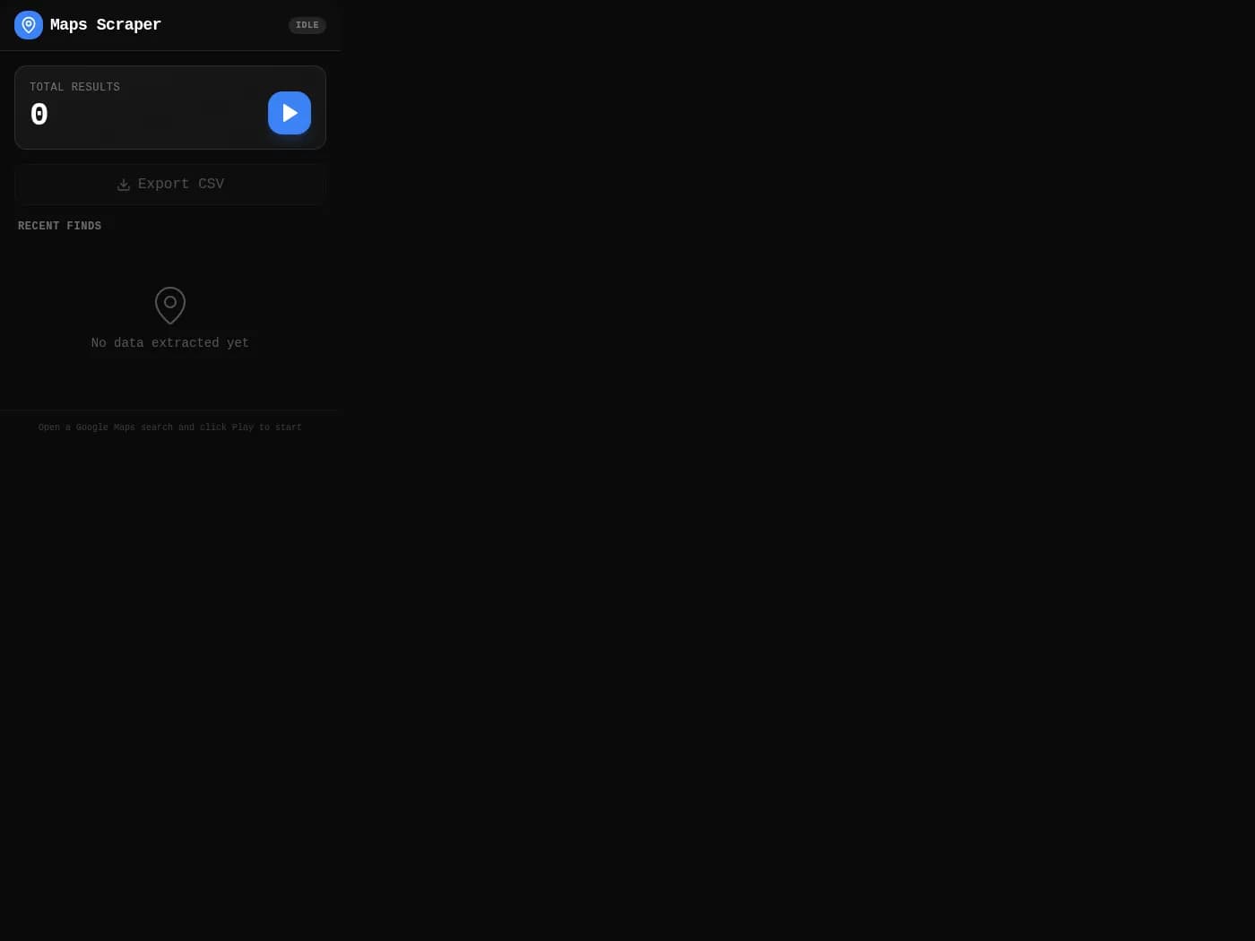 Maps Data Scraper Extension