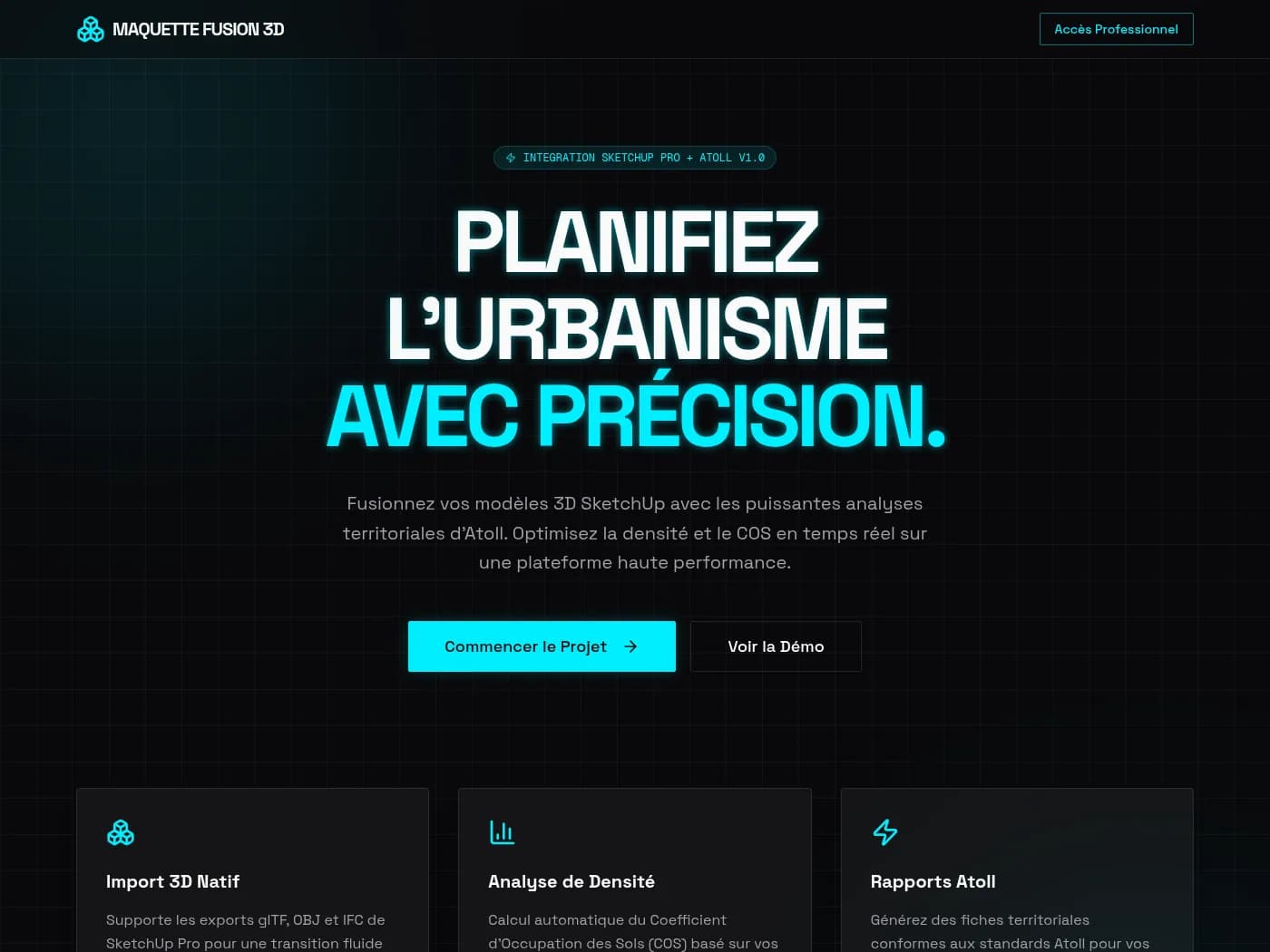 Maquette Fusion 3D