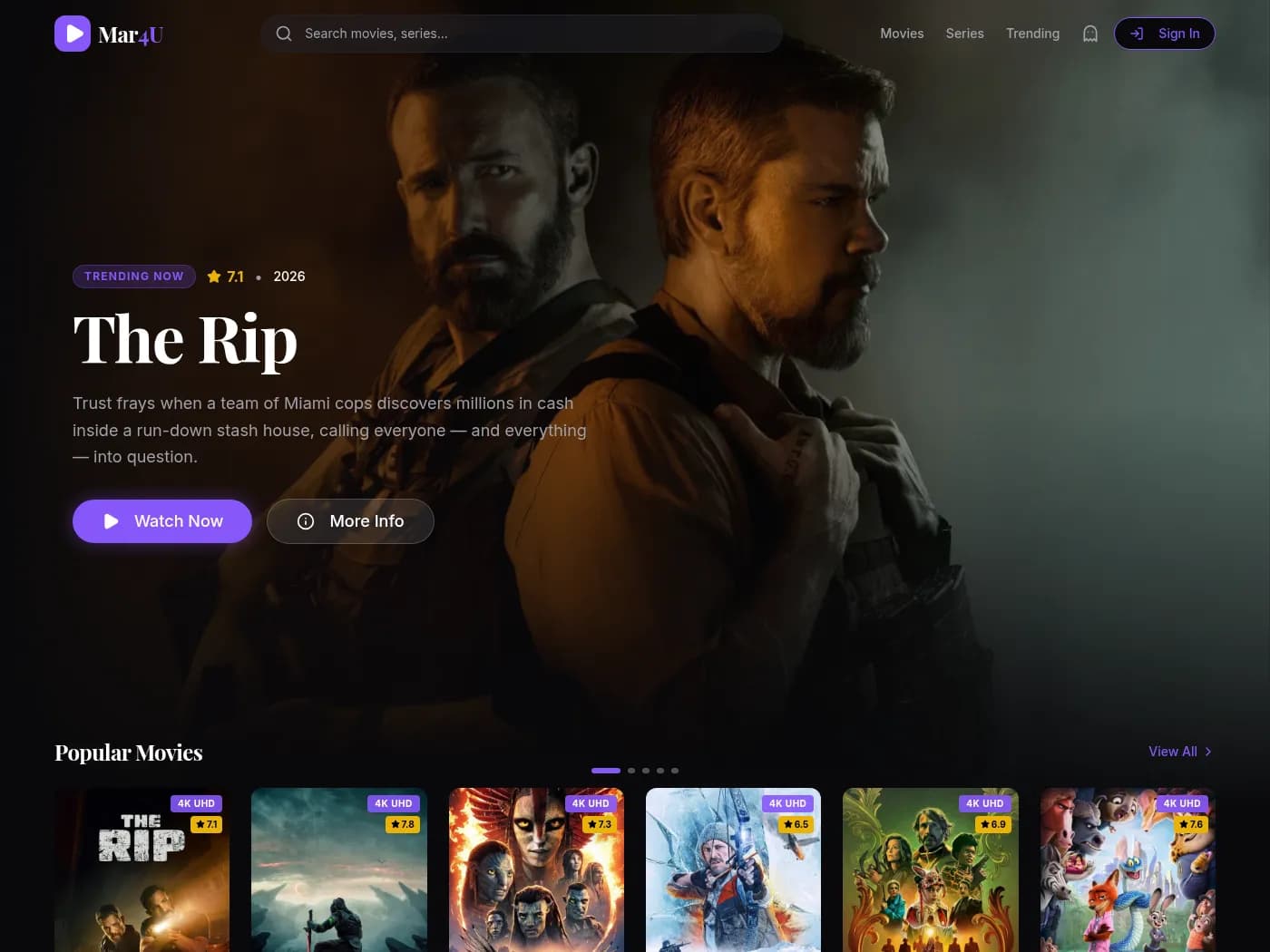 Mar4U Streaming Platform