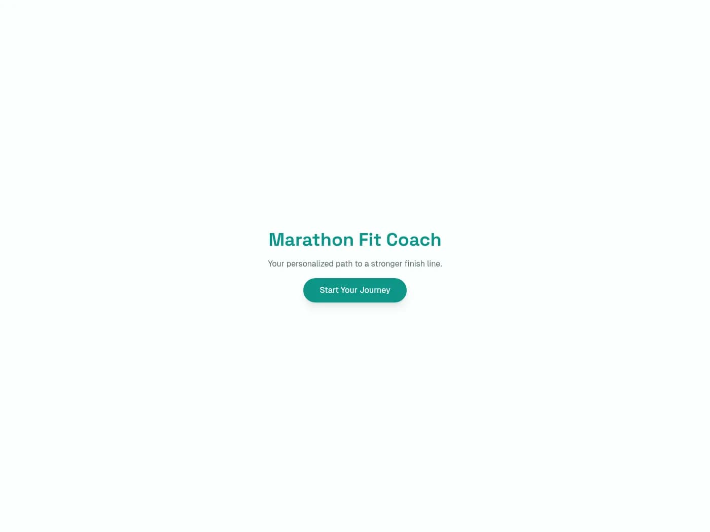 Marathon Fit Coach