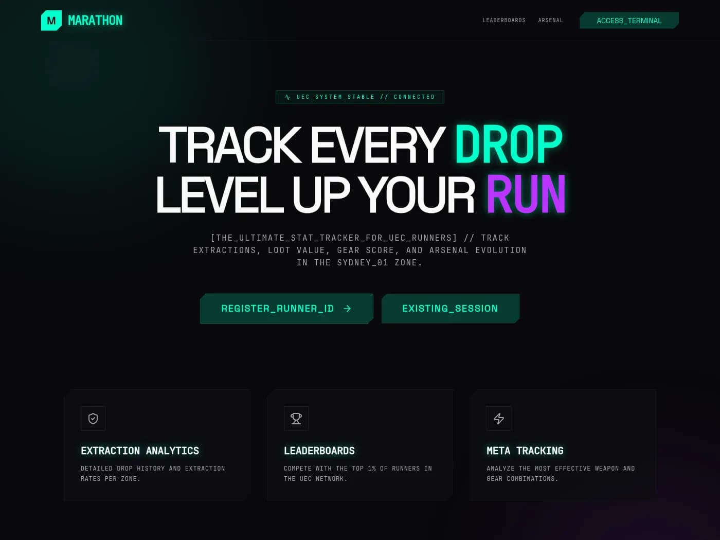 Marathon Stat Tracker