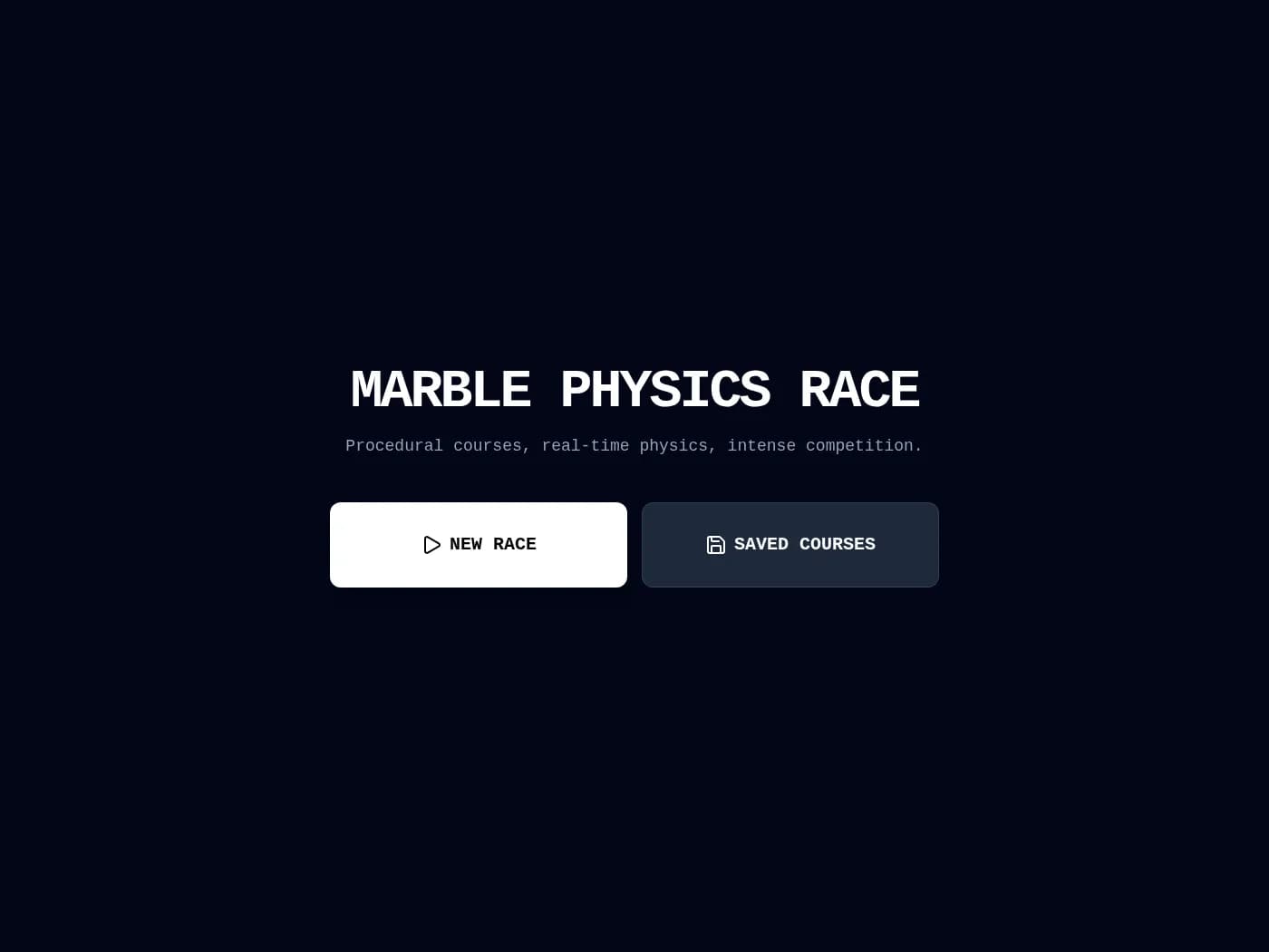 Marble Physics Race