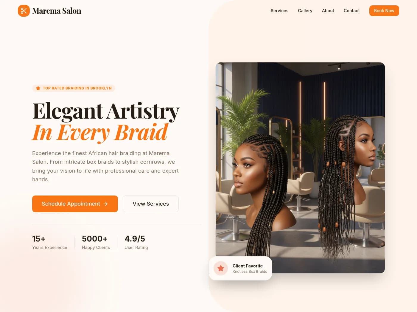Marema Salon Website