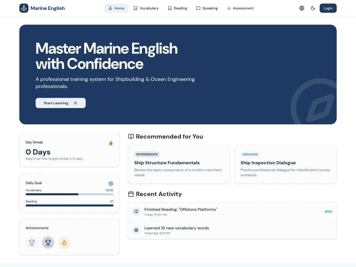 Marine English Trainer