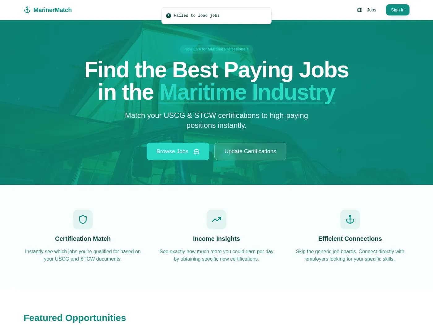 Mariner Job Match