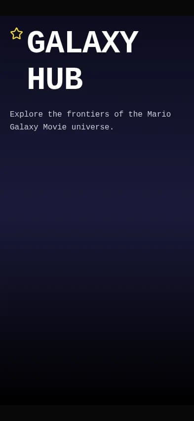 Mario Galaxy Movie App