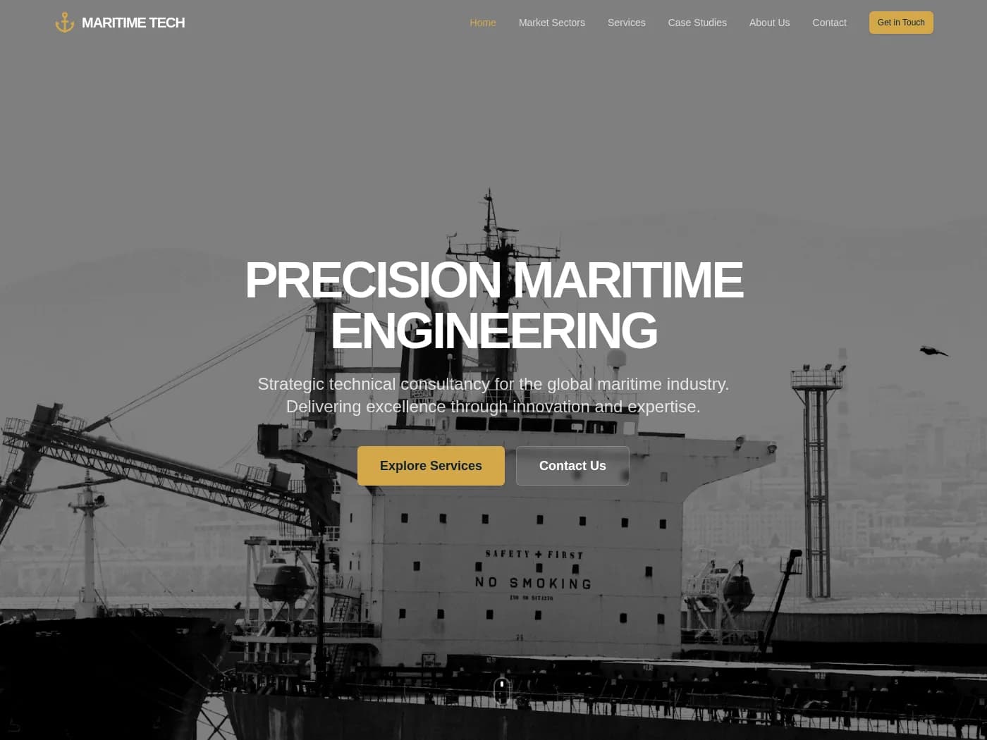 Maritime Parallax CMS Site