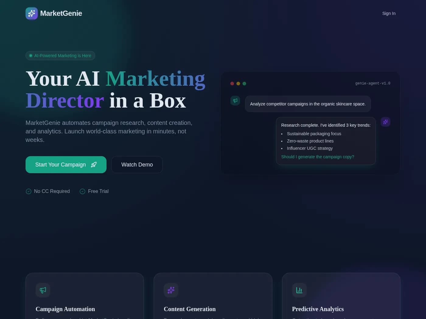 MarketGenie Agent