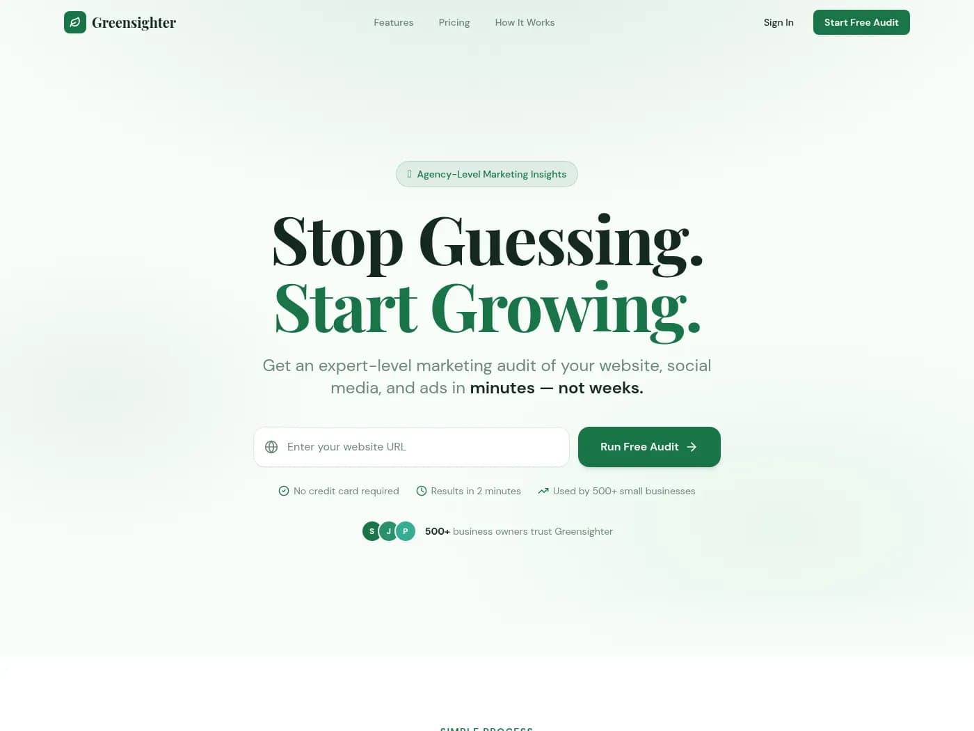 Greensighter Audit Tool