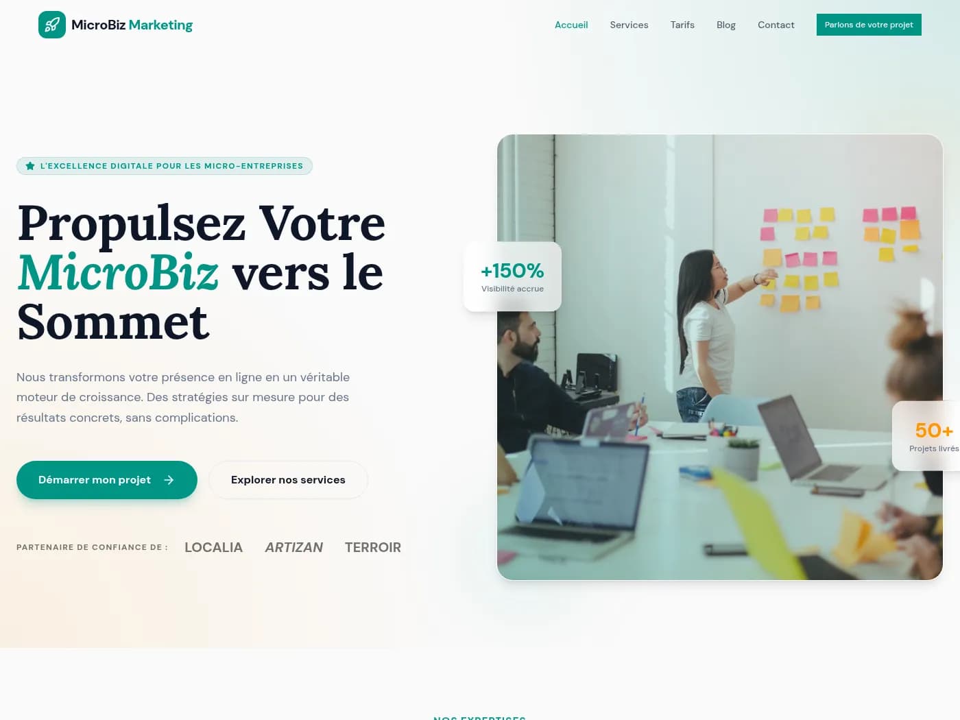 MicroBiz Marketing Site