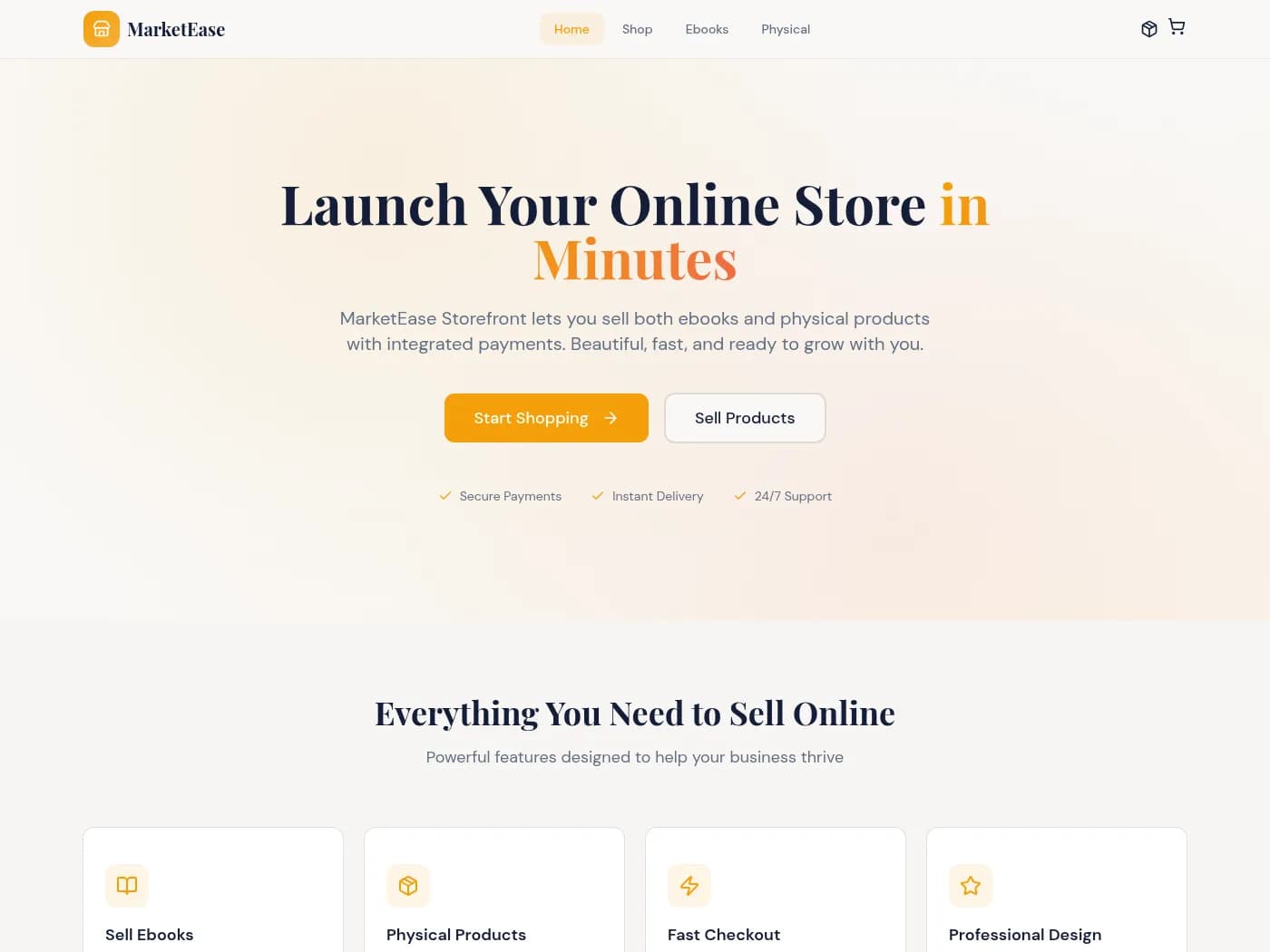 MarketEase Storefront
