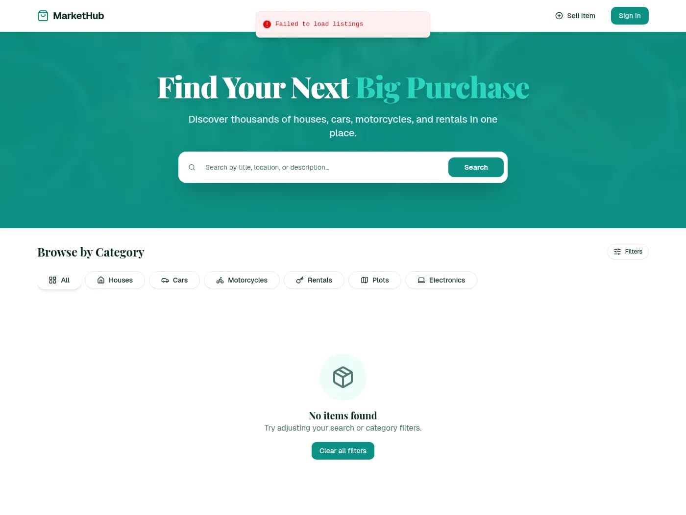 Marketplace Hub