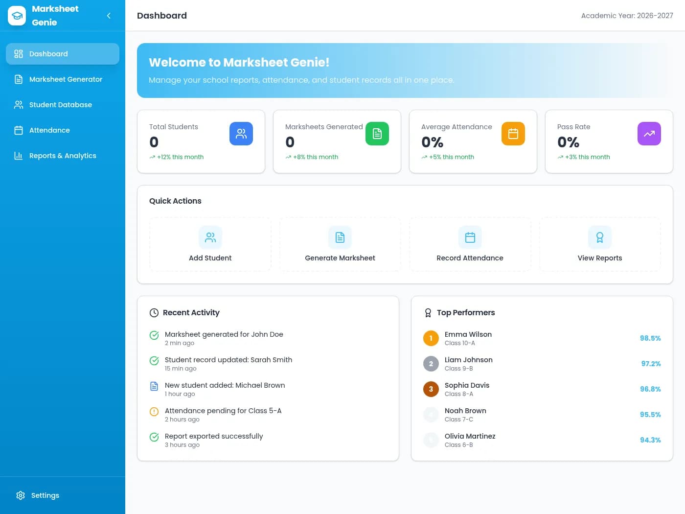Marksheet Genie