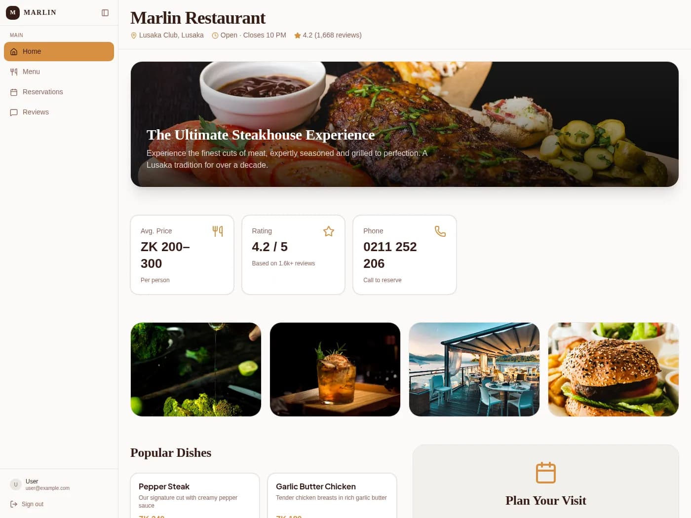 Marlin Restaurant Hub
