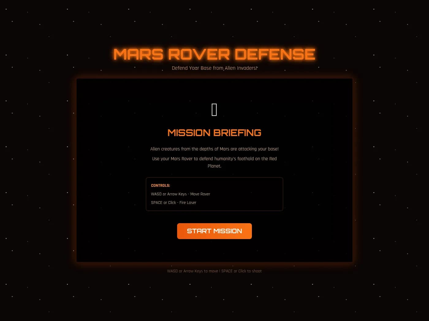 Mars Rover Defense