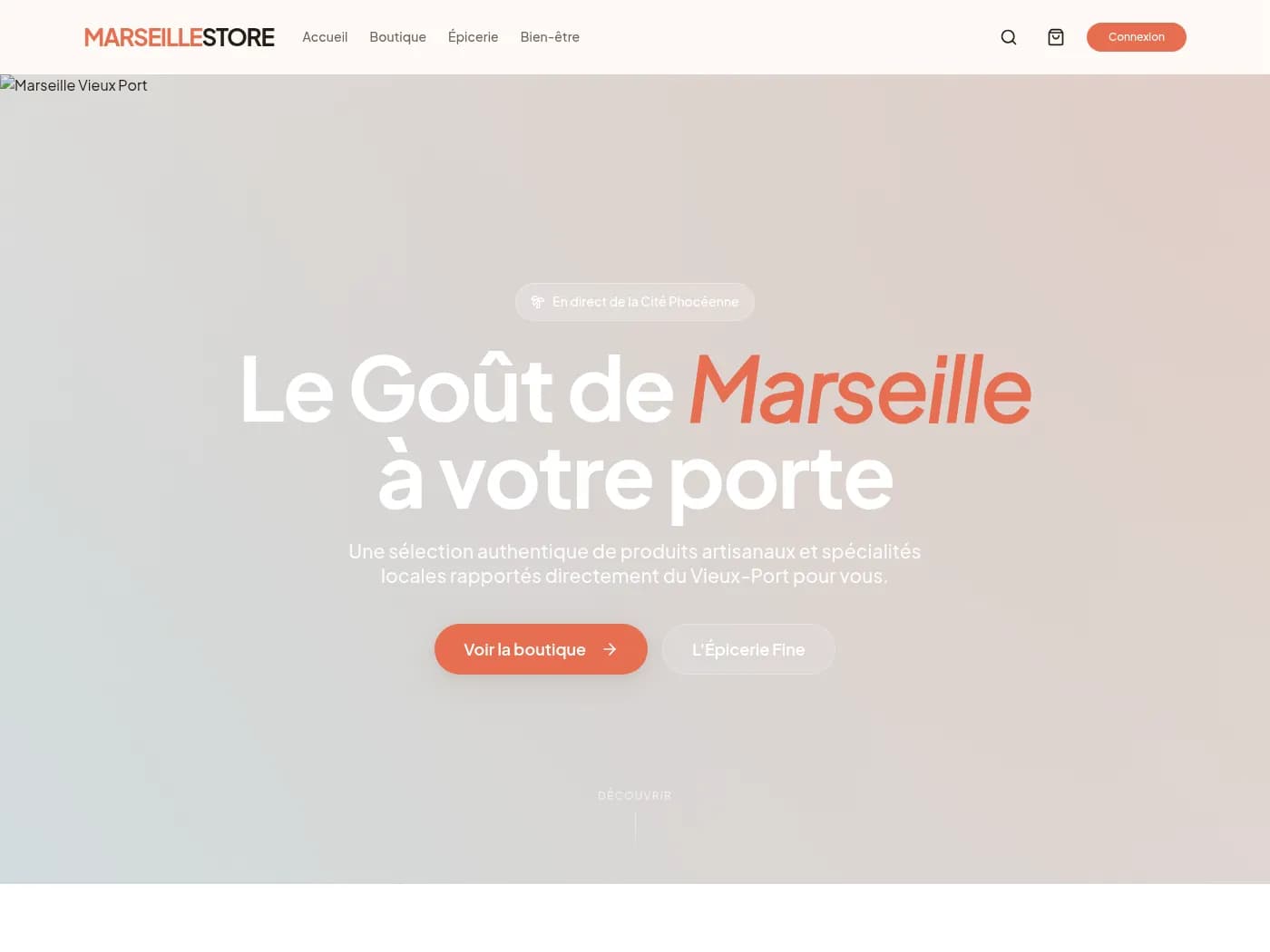 Marseille Merch Storefront