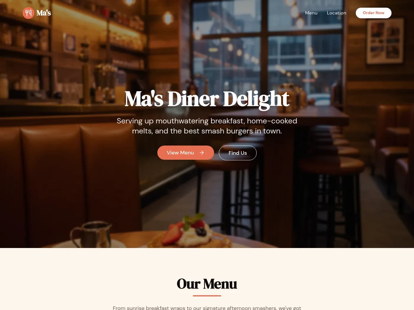 Ma's Diner Delight