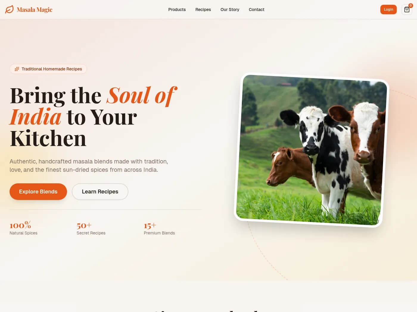 Masala Magic Website