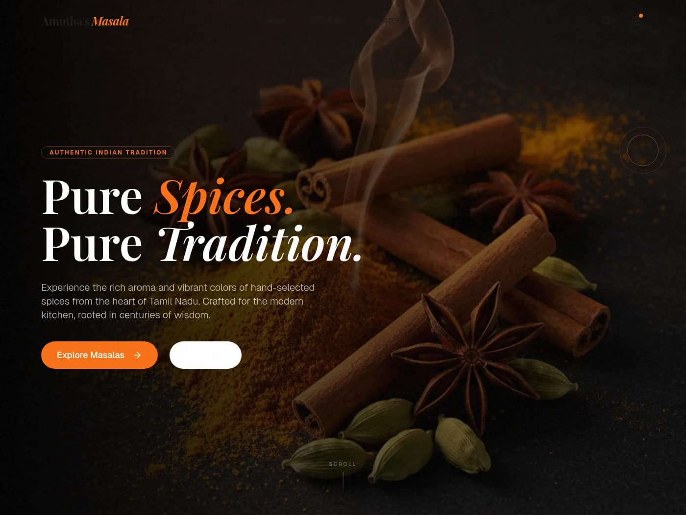 Amutha’s Masala Luxury Site