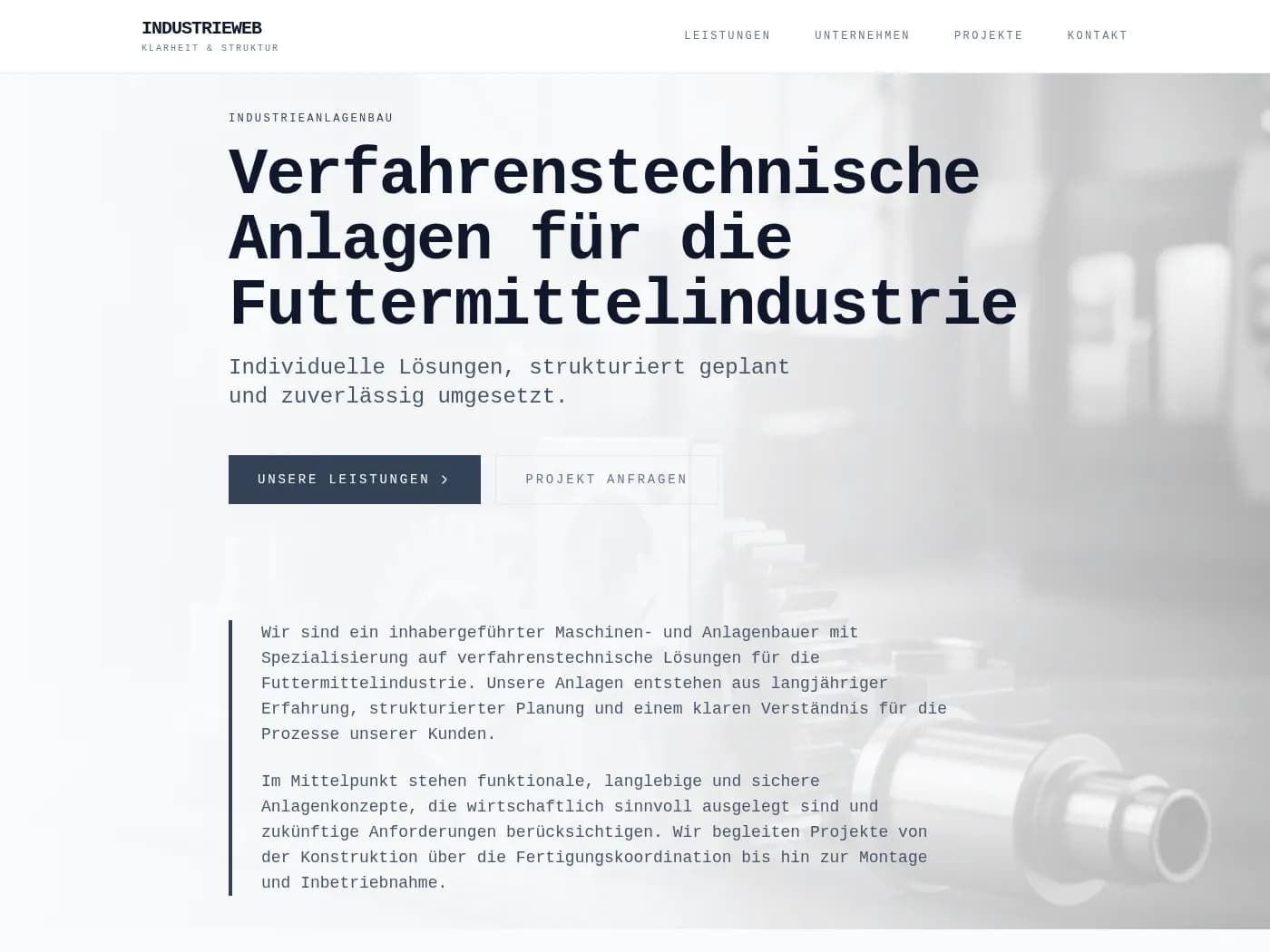 IndustrieWeb Klarheit