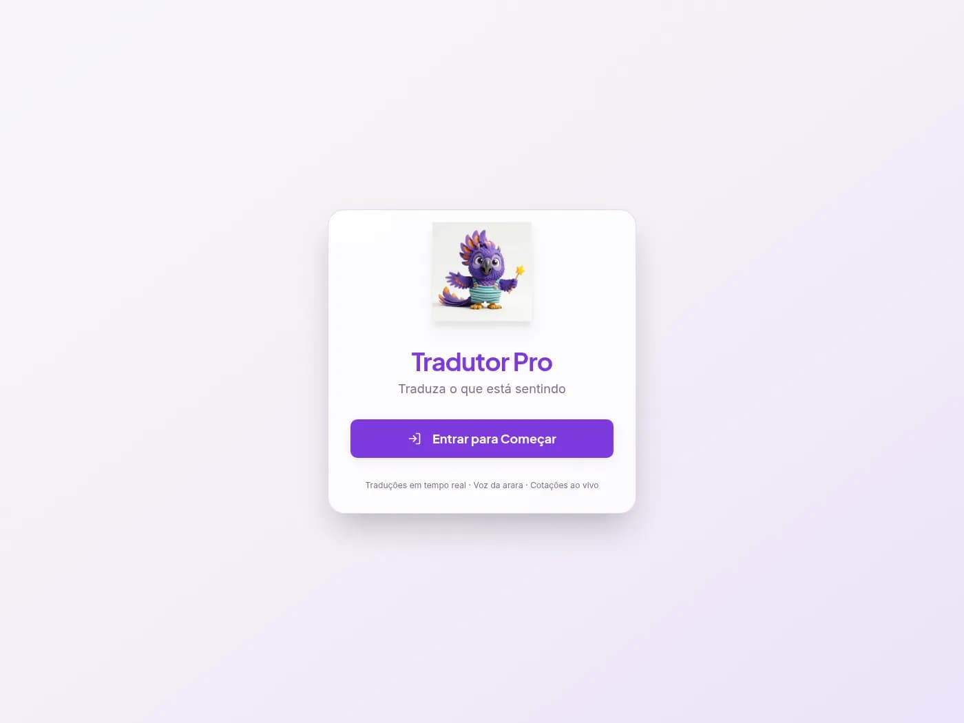 Mascote Tradutor Pro