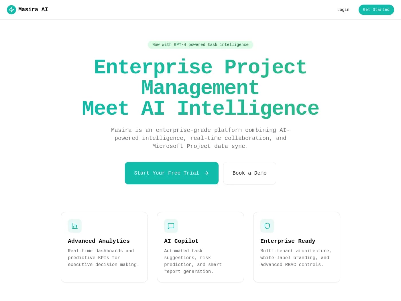 Masira AI PM Platform