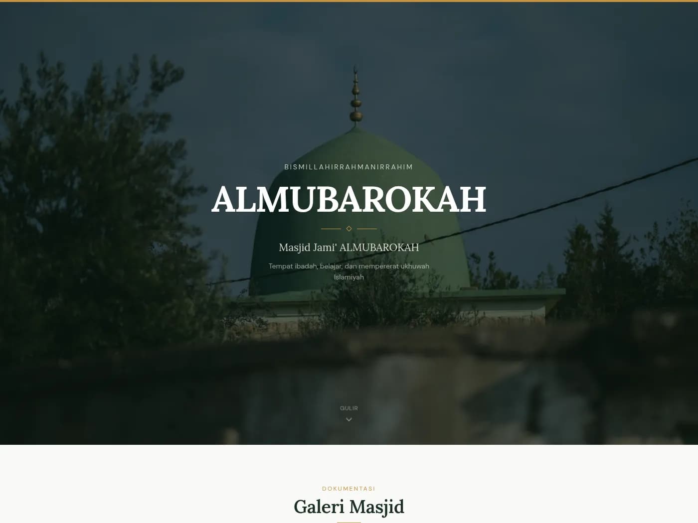 Almubarokah Masjid Portal