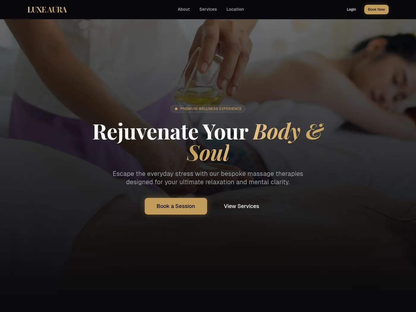 Massage Salon Site