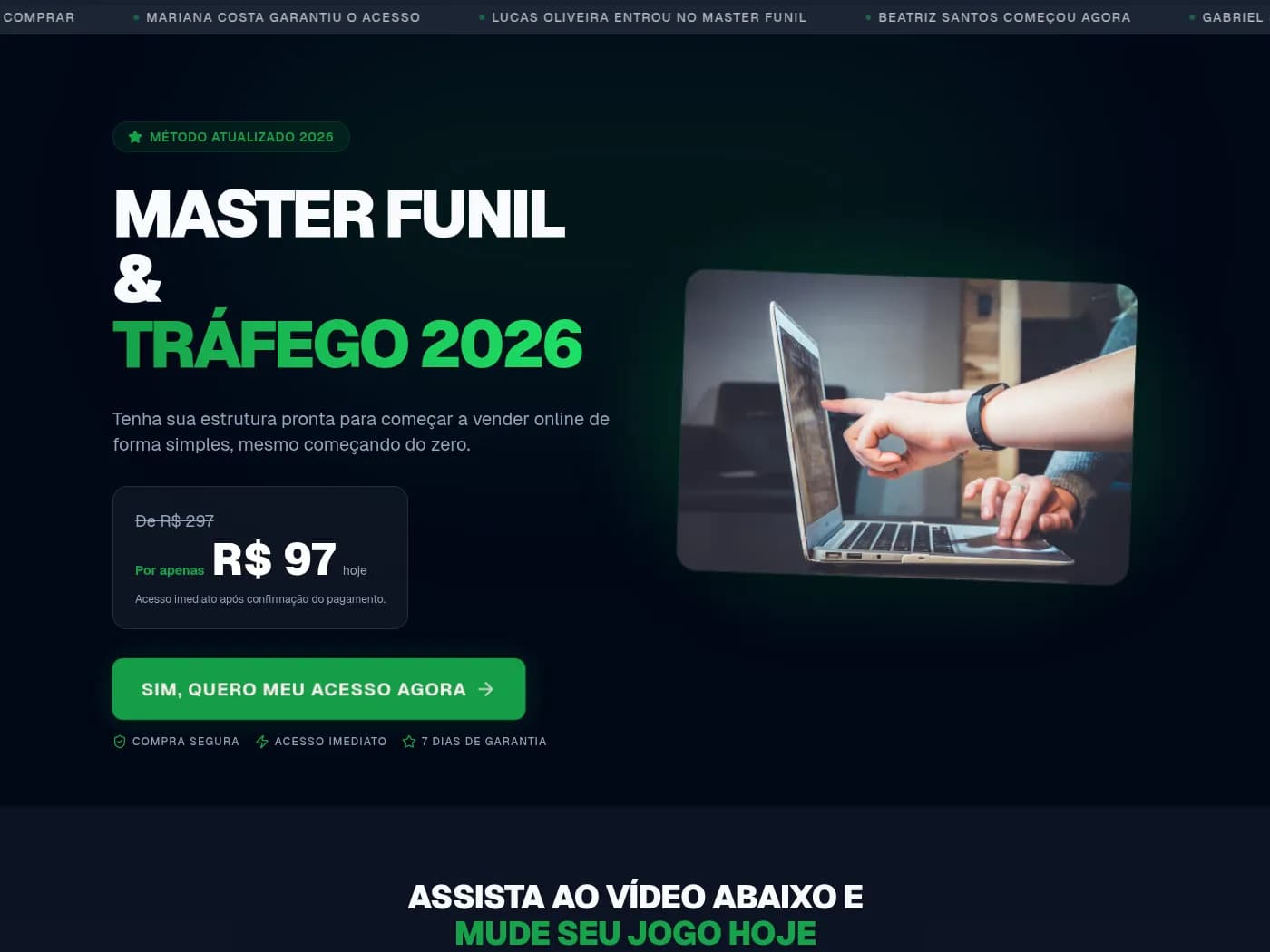 Master Funil VSL Page