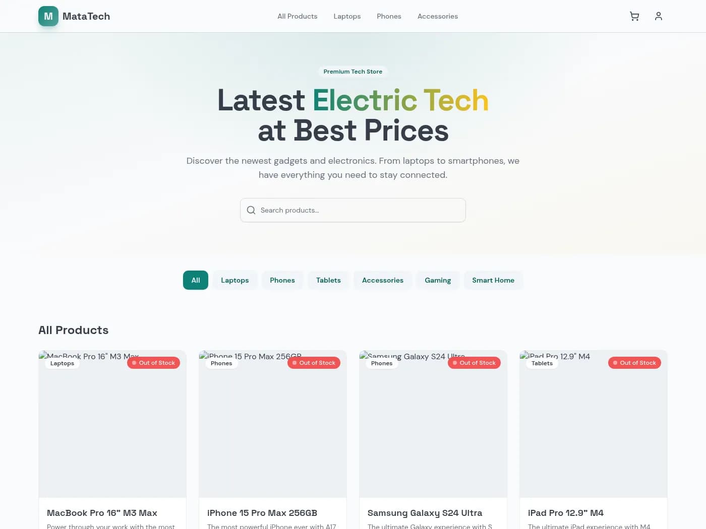MataTech Storefront