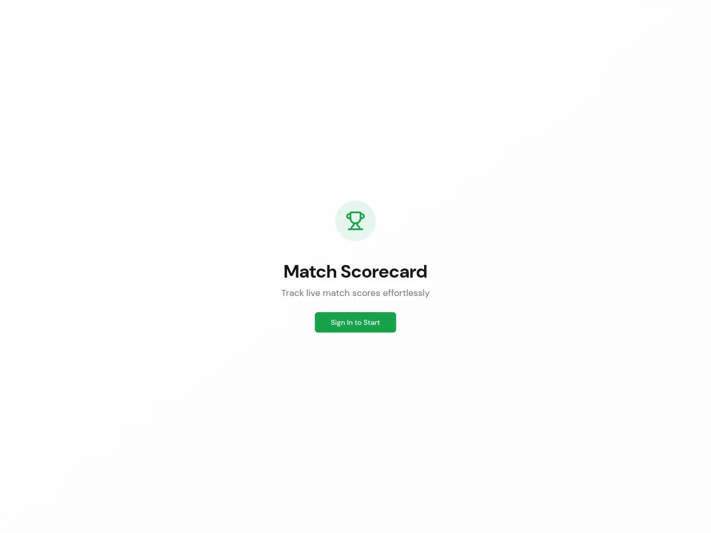 Match Scorecard App