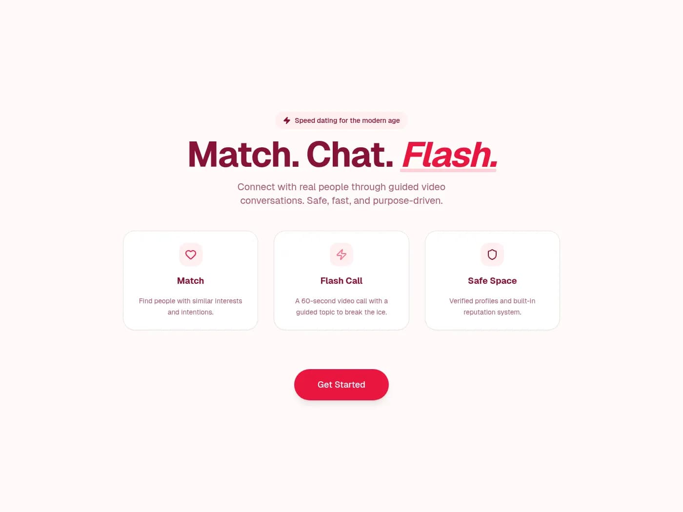 MatchFlash Video App