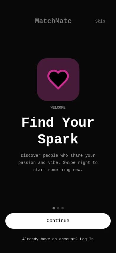 MatchMate Dating App