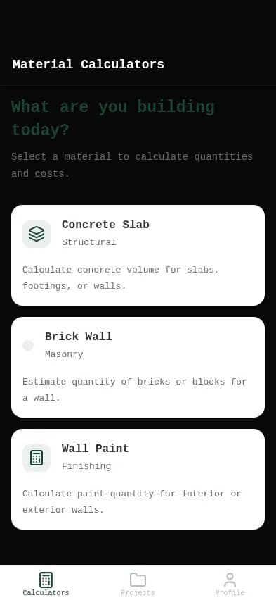 Smart Materials Calculator